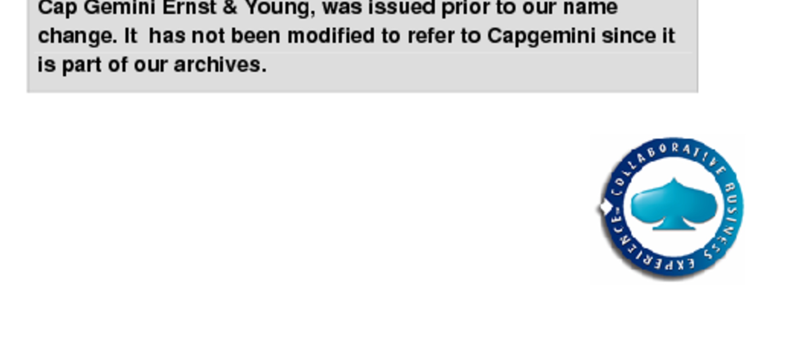 Change Management - Capgemini Argentina