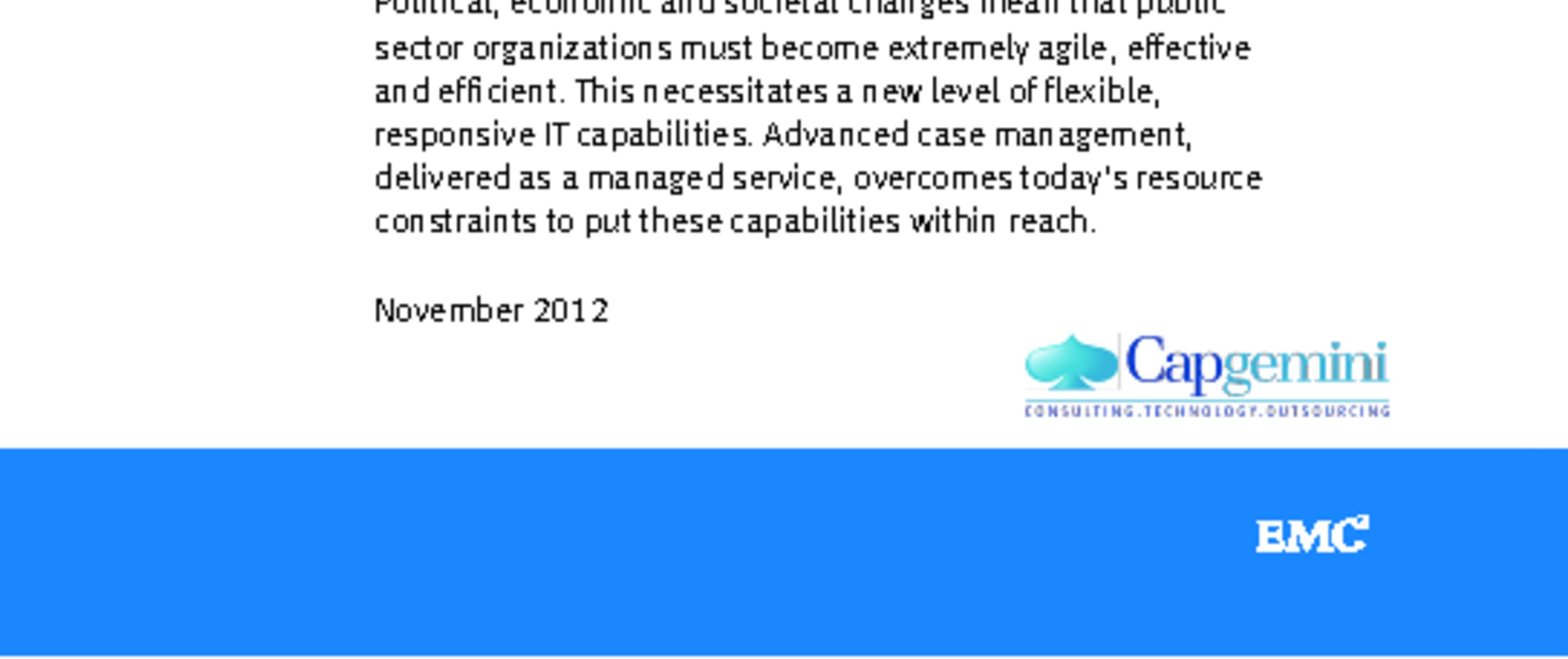 Transforming the Public Sector Affordably in the Cloud - Capgemini Spain