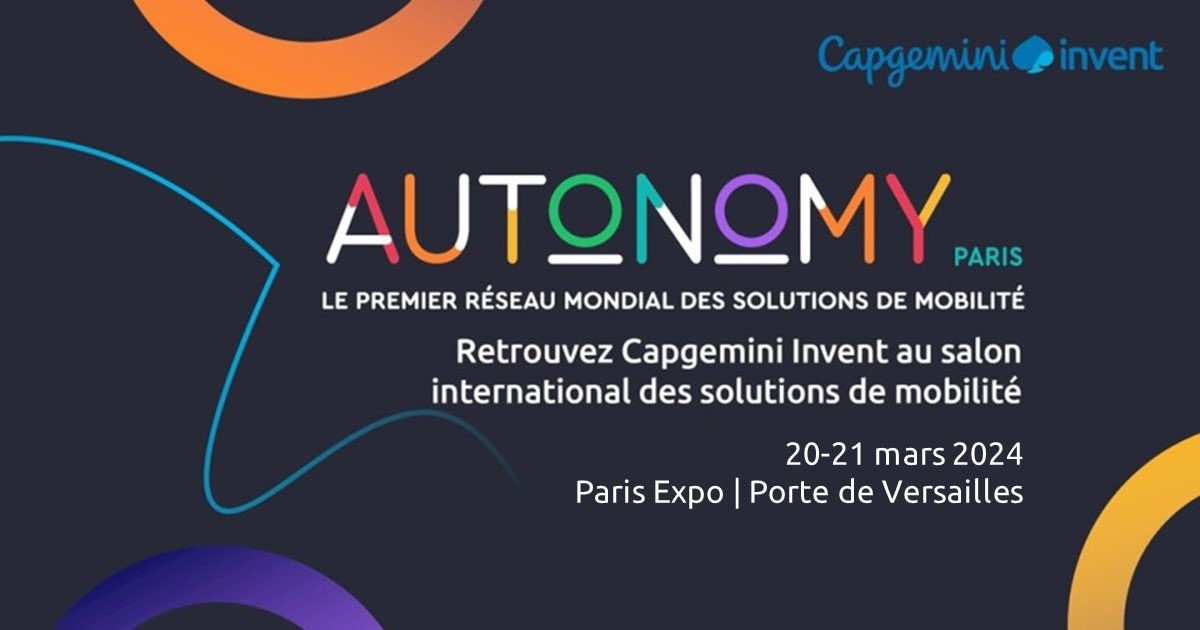 Autonomy Mobility World Expo - Capgemini France