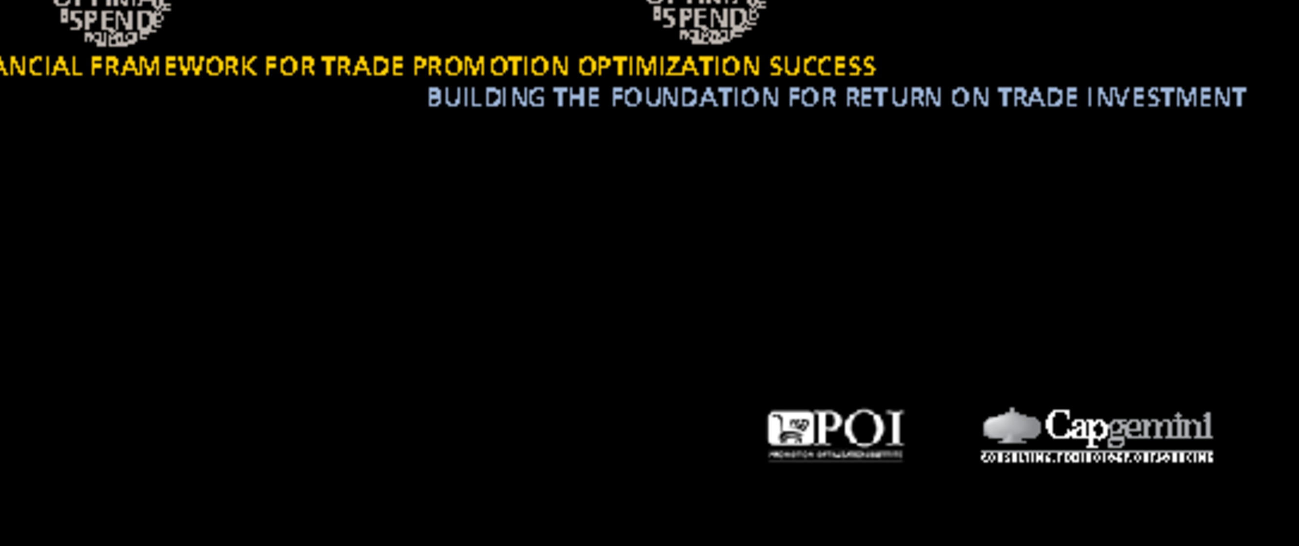 The Financial Framework for Trade Promotion Optimization Success ...