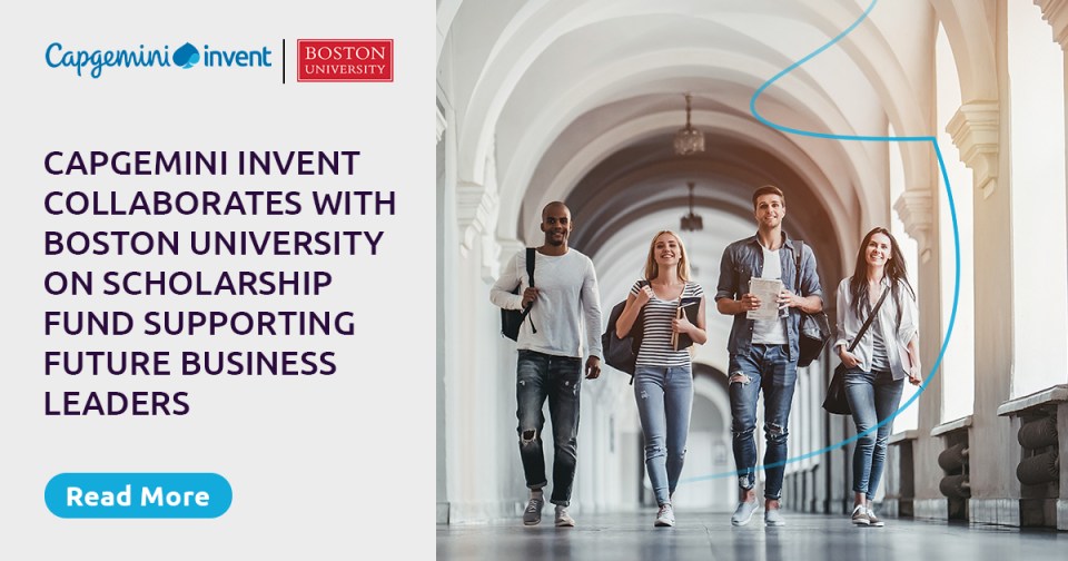 Capgemini India: Invent Partners on Scholarship Fund with BU