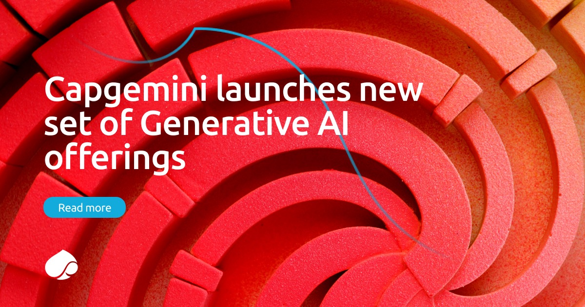 Capgemini launches new set of generative AI offerings - Capgemini Norway