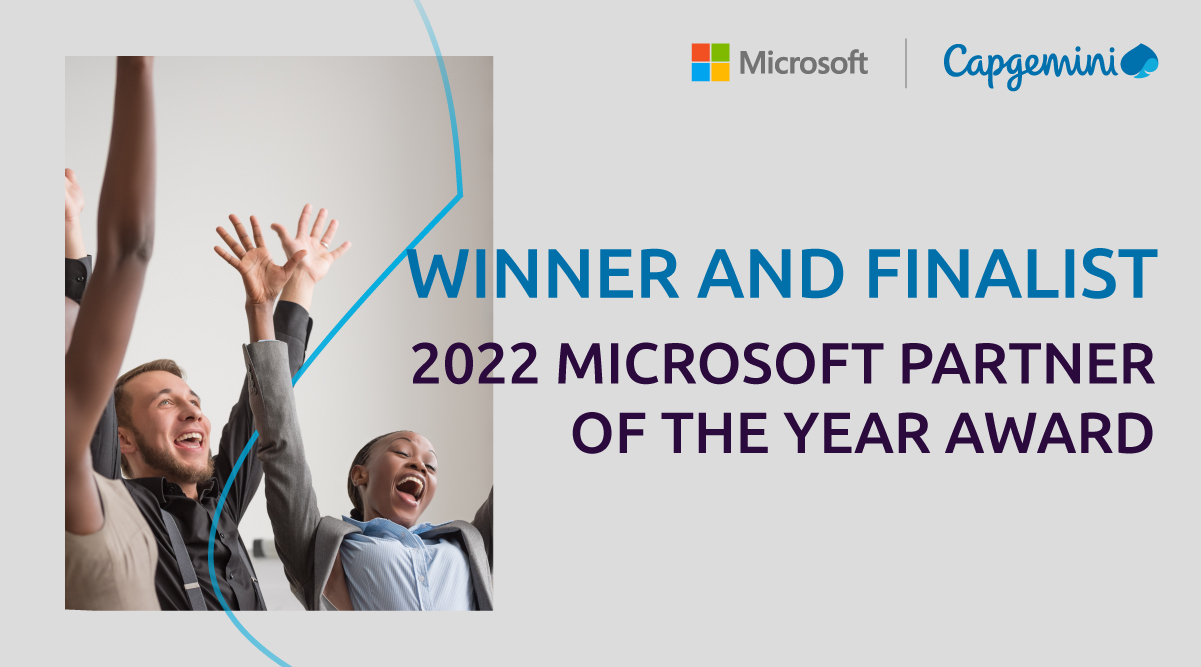 Capgemini recognized as the winner of two 2022 Microsoft Partner of the ...
