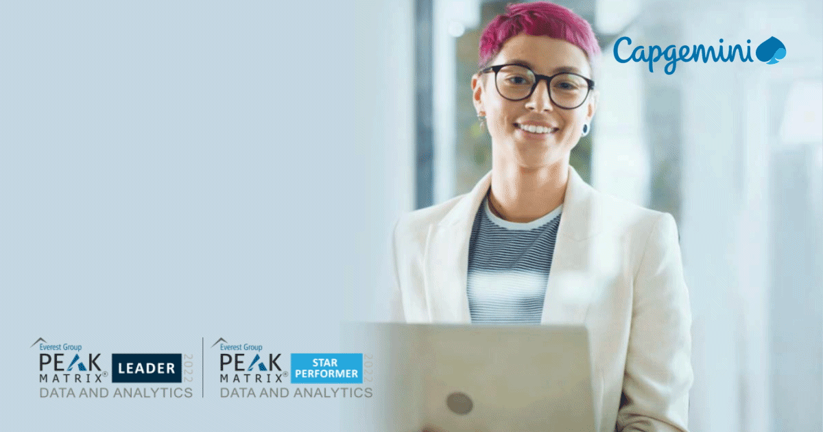 Everest Group Named Capgemini a “Leader and Star Performer” in Data and Analytics Services PEAK ...