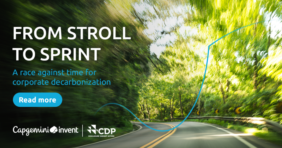 A Race against time for Corporate Decarbonization | Capgemini Invent