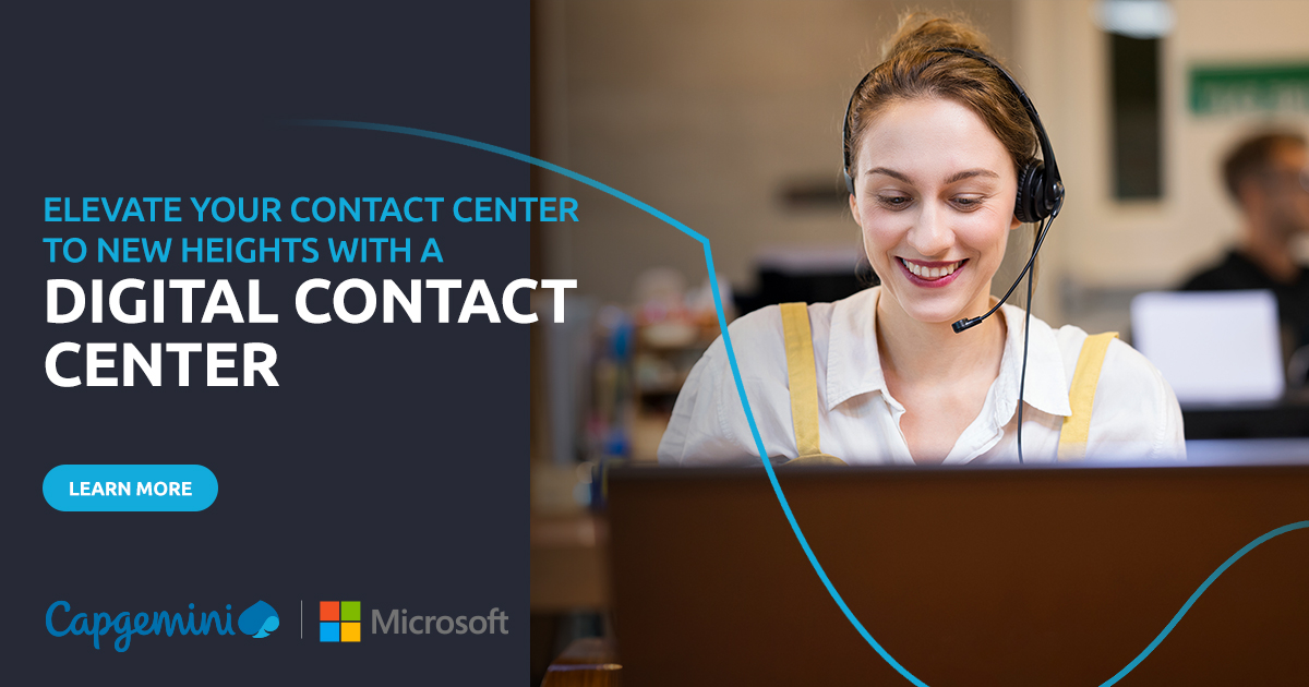 Microsoft Digital Contact Center of the future - Capgemini