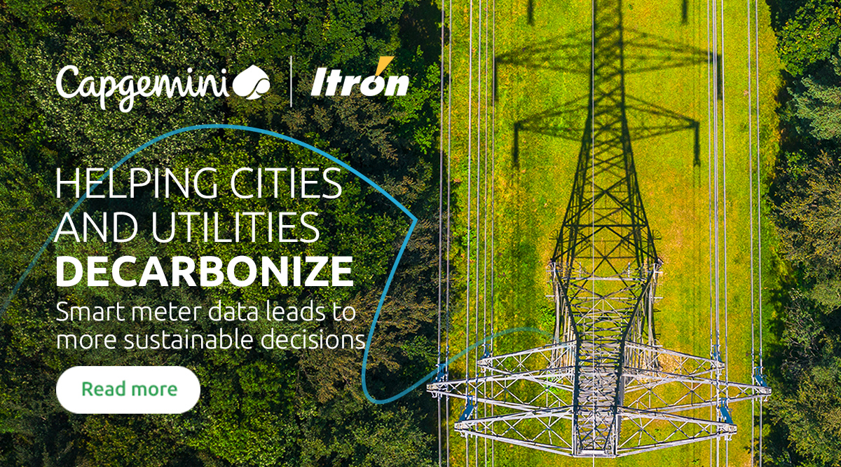 Itron developing data uses to help decarbonize cities and utilities - Capgemini