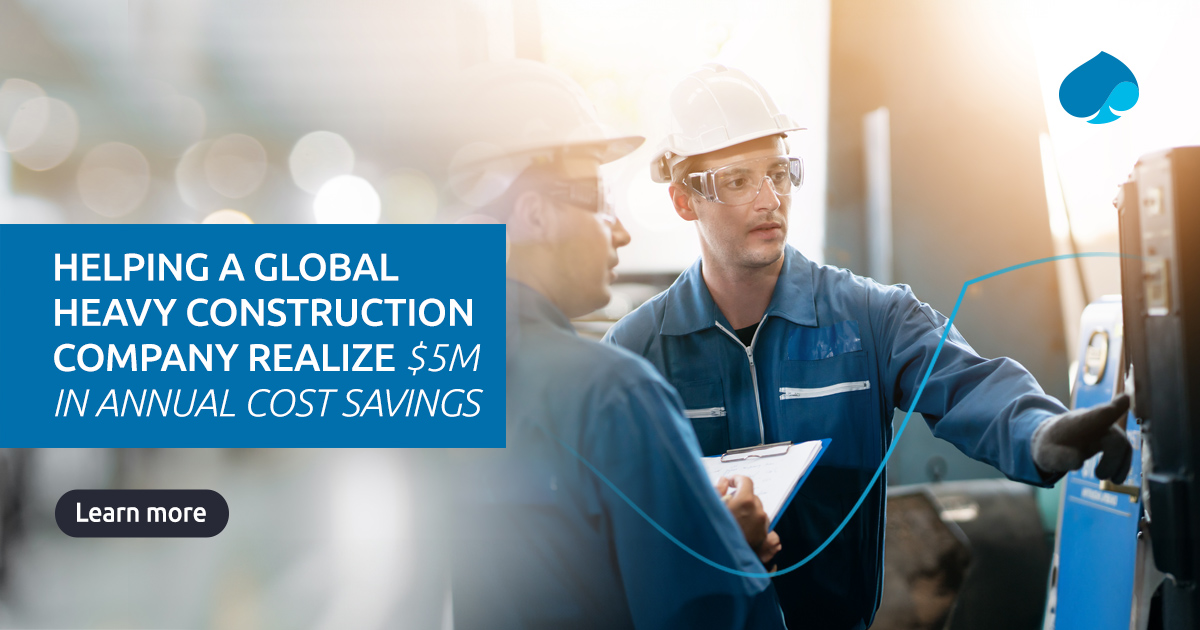 Helping a global heavy construction company realize $5M in annual cost ...