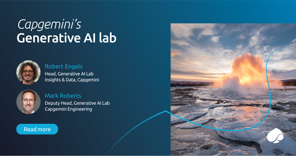Capgemini’s generative AI lab - Steer the future of artificial ...