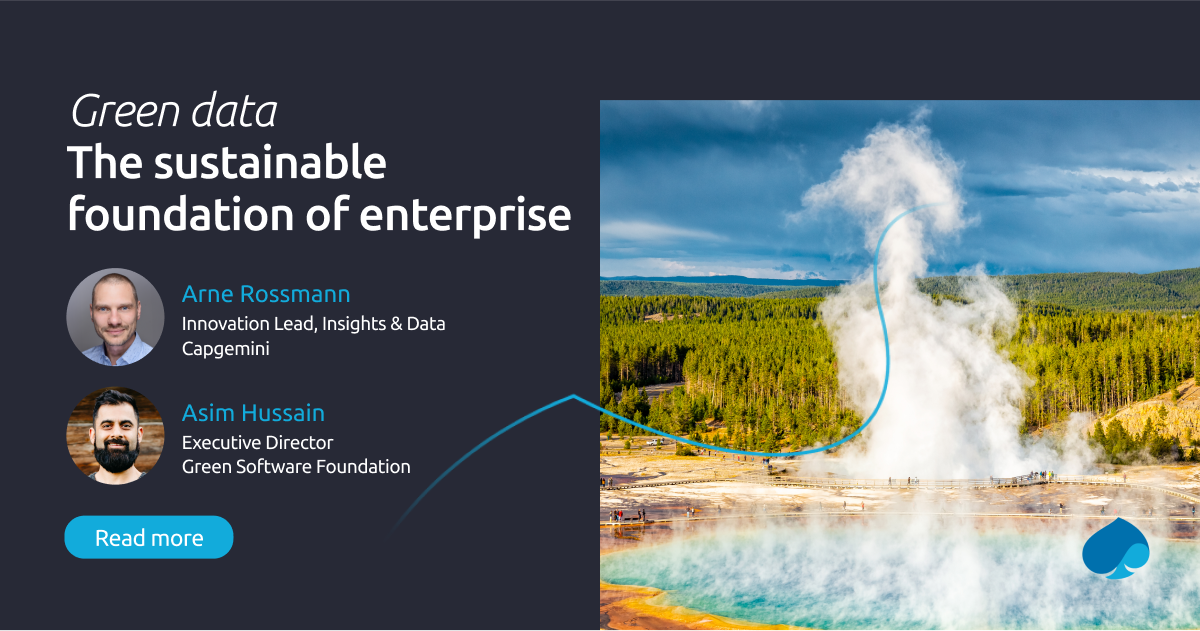 Green data - The sustainable foundation of enterprise - Capgemini