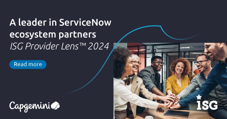Capgemini recognized as a leader in the ISG Provider Lens™ for ...