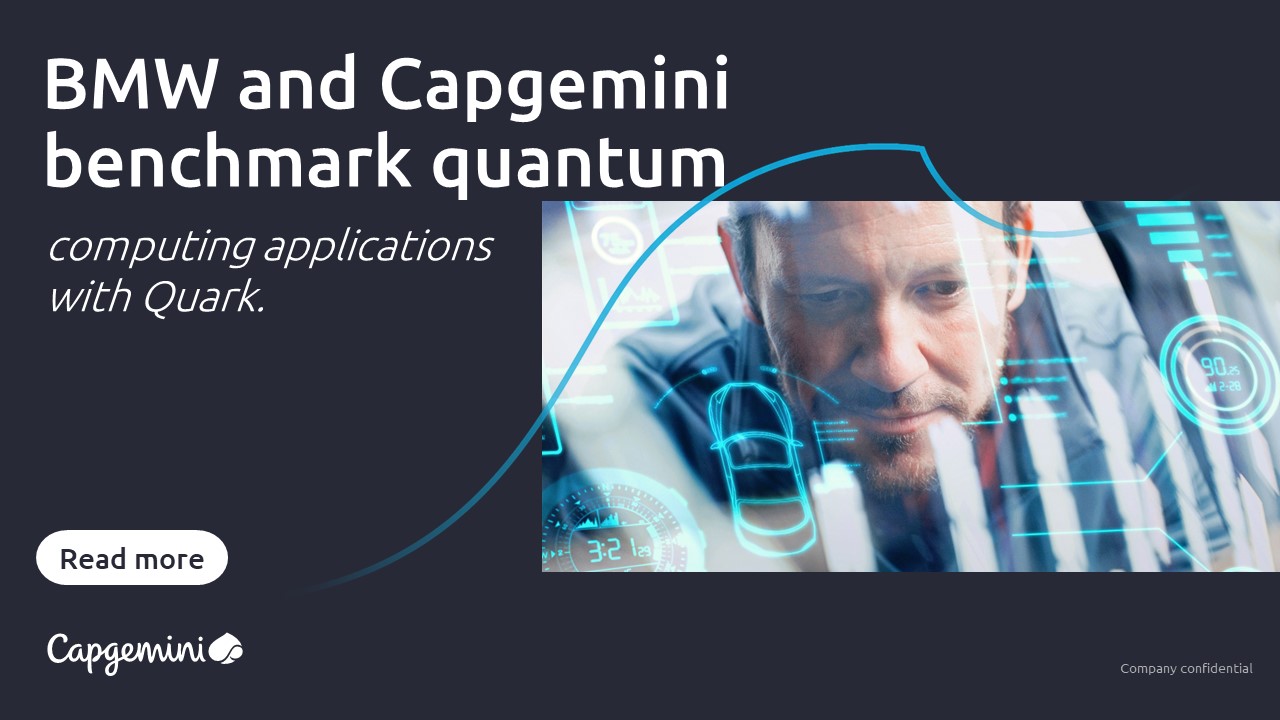The quantum computing teams of the BMW group and capgemini benchmark quantum computing ...