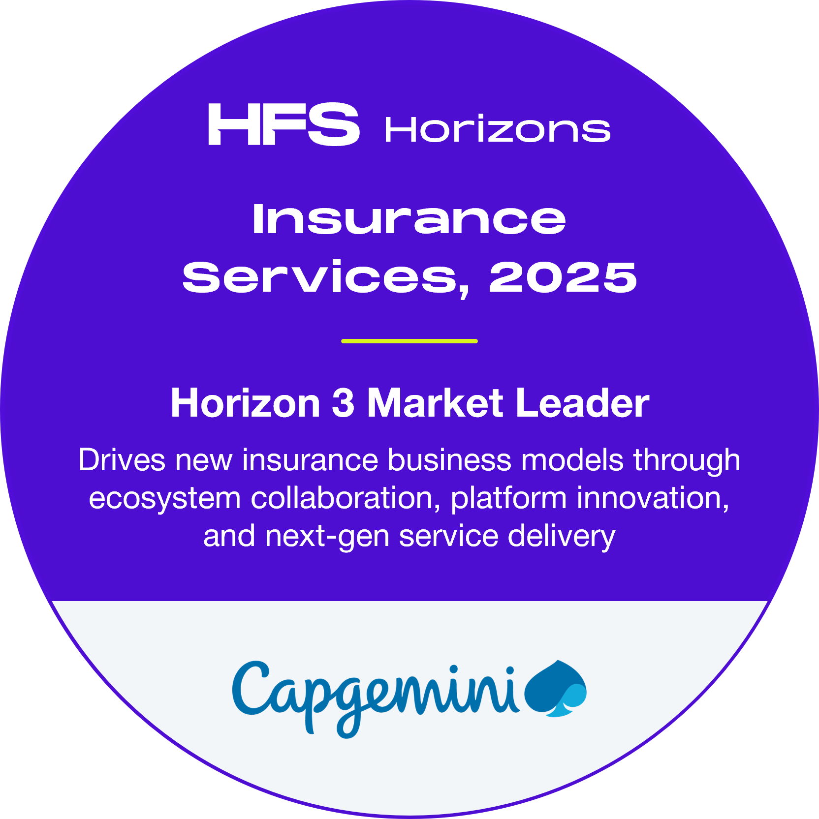 Capgemini is recognized as a market leader in HFS Horizons Insurance ...